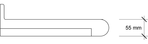 Solid Surface Resin Type Full HTM63 Profile Worktop with Integral Upstand